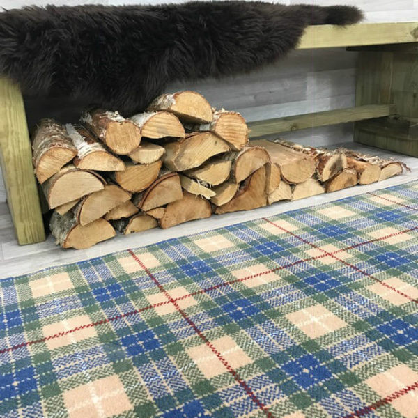 Fraser Weathered Dress Tartan Rug | Stevens & Graham