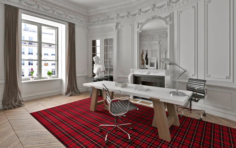 Wallace Red Tartan Rug